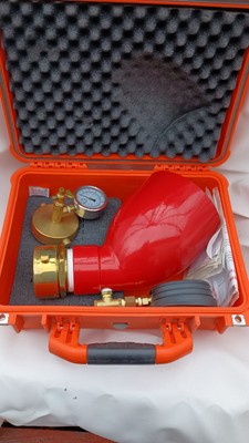 2-1/2" NST Hydrant Flow Test Swivel Diffuser 160Psi /2120GPM Gauge with ...