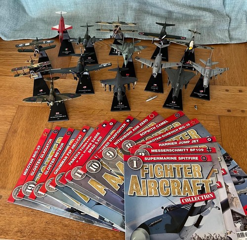 Amercom Diecast Fighter Aircraft Collection With Magazines x 14 | eBay UK