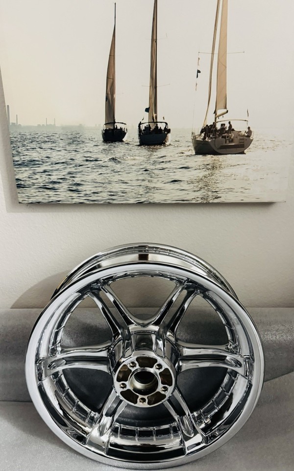 Harley Wheel Dyna WIDE GLIDE 17x4.5 Rear Slotted Chrome MAG Rim 2008 ...
