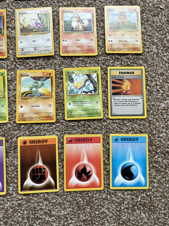 20 Vintage Pokémon Cards Lot – Original Base Set (Classic TCG) | eBay UK