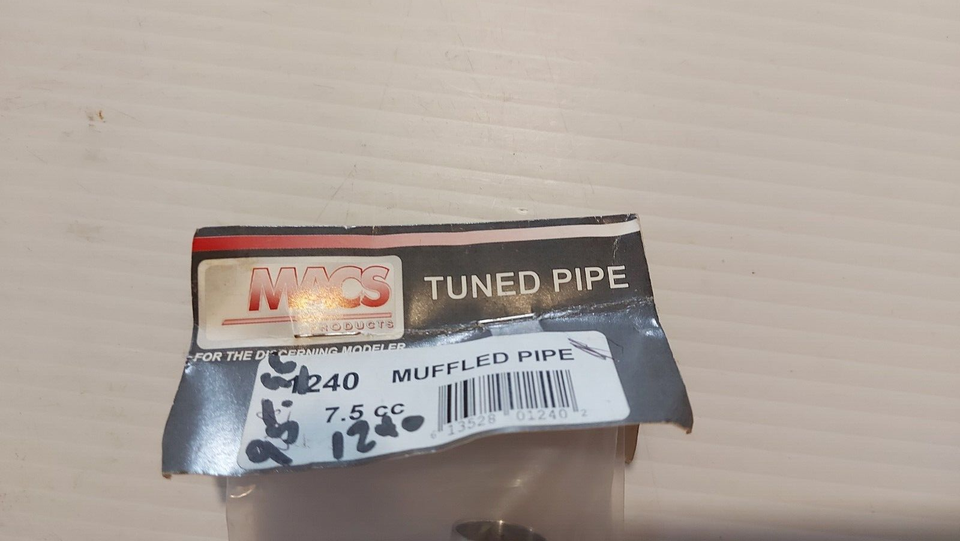 NEW MACS # 1240 NOS TUNED PIPE 7.5 cc (.40-.50 cu in) RC AIRPLANE ...