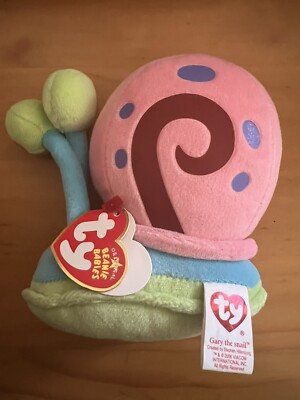 Ty Beanie Babies Gary the Snail Plush Spongebob Squarepants 5" NWT | eBay