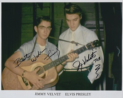 Very Nice JIMMY VELVET Signed 8 x 10 Photo Elvis Presley | eBay