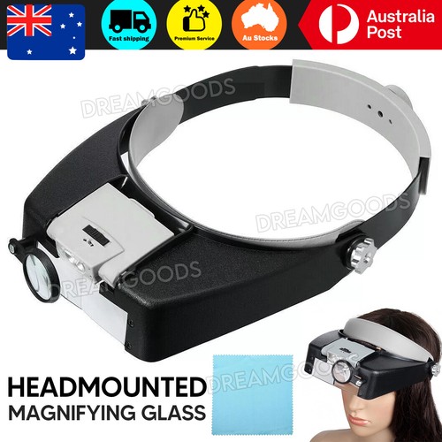 Headband Magnifier Head-mounted Magnifying Glass Handsfree Magnifying ...