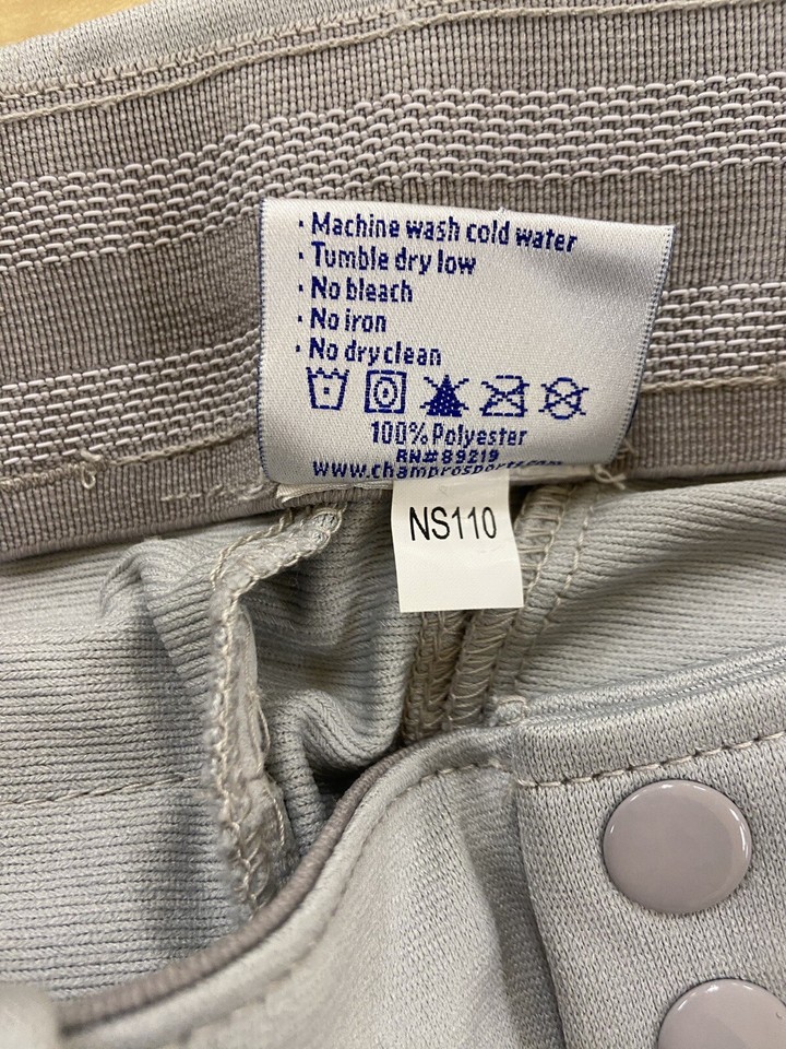 NWT- Champro Youth XL Baseball Pants Light Gray w/ Royal Blue Side Seam ...