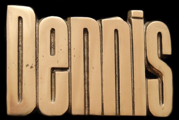 MH14137 *NOS* VINTAGE 1978 CUT-OUT NAME ***DENNIS*** … - Gem