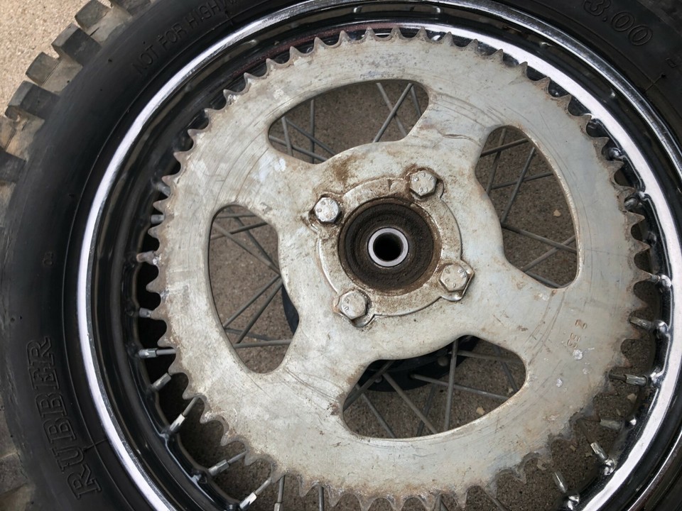 LEM 50 ORIGINAL OEM COMPLETE REAR WHEEL RIM W/ TIRE MORINI POLINI LX3 ...