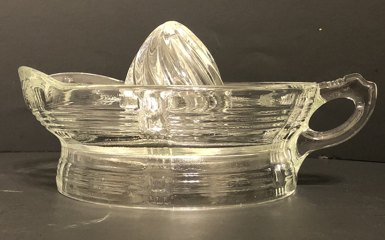 Vintage Hazel Atlas Criss Cross Pattern Glass Juicer / Reamer Clear ...