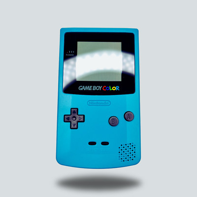 Teal Blue GameBoy Color Authentic Nintendo GBC Handheld Console MINT ...