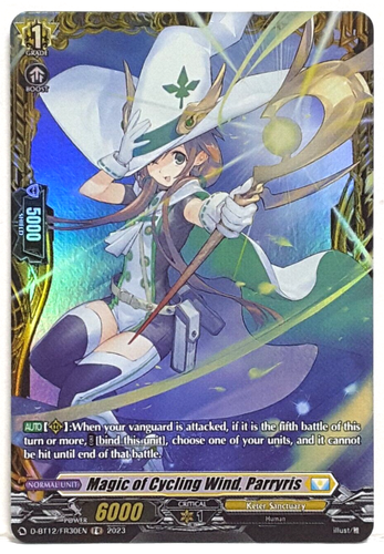 Bushiroad Cardfight Vanguard Magic of Cycling Wind, Parryris D-BT12 ...