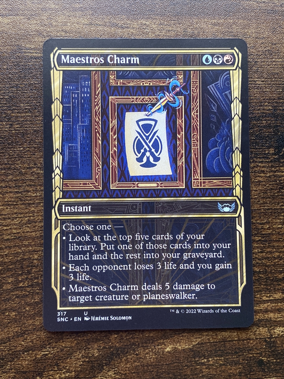 Maestros Charm (Showcase) Streets of New Capenna 317 MTG Magic D7679 ...