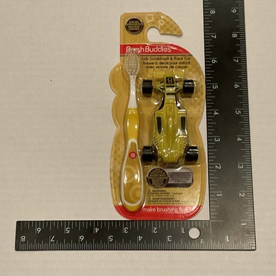 1 Count Brush Buddies Kids Yellow Ultra Soft Bristles Toothbrush & Race ...