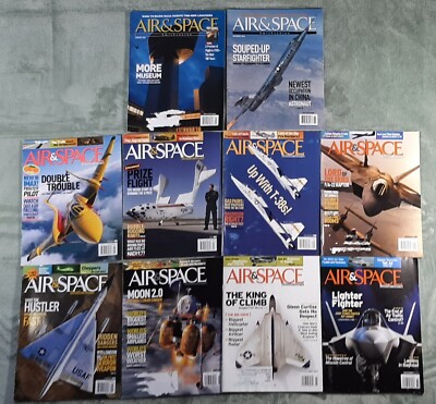 Smithsonian Air and Space Magazine Lot of (10) For Years 2002, 2004 ...
