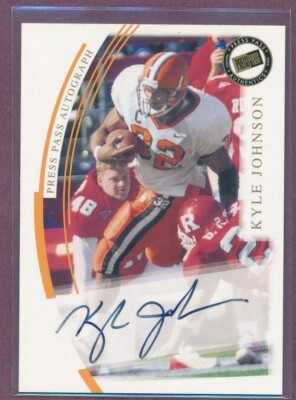 2002 Press Pass Kyle Johnson Auto!!! | eBay