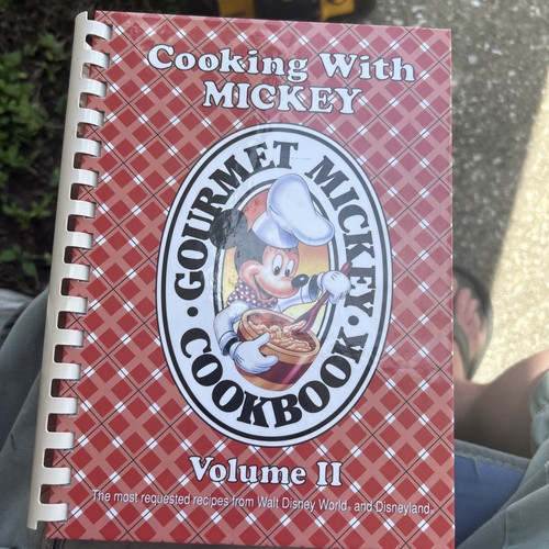 Cooking With Mickey Volume II First Print Gourmet Mickey Cookbook ...