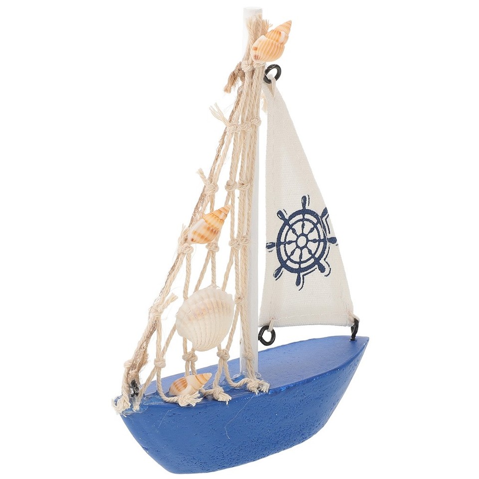 Nautical Boat Model Mini Sailboat Models Mediterranean Decoration | eBay UK