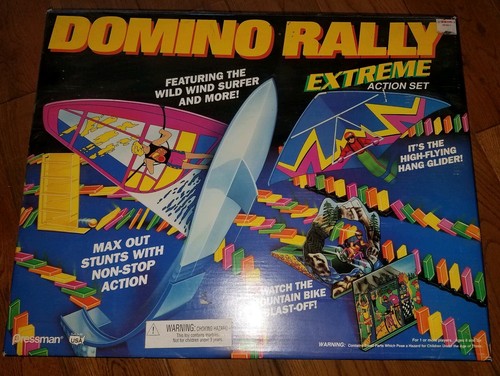 Domino Rally Extreme Action Set #9510 by Pressman, Almost Complete | eBay
