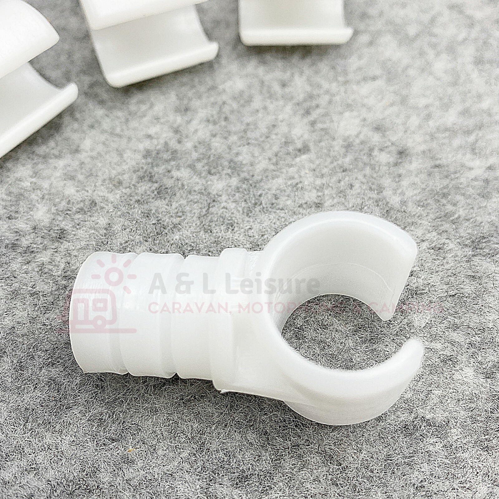 GROVE Pole C Clip 19mm 3/4 x4 Awning, Tent Caravan & Camping White ...