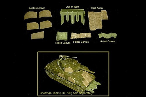 CTS WWII American Sherman Tank access. (set #3) resin toy soldiers Marx ...