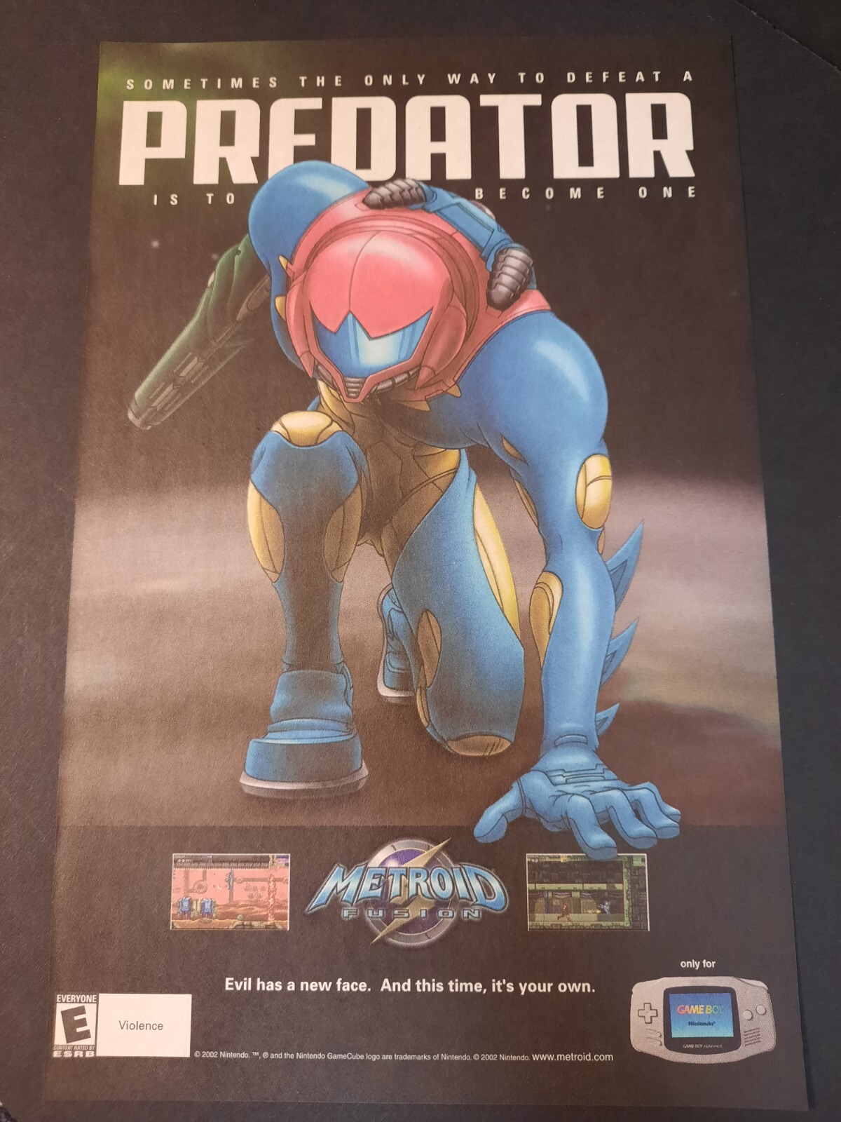 METROID: Fusion Game Boy Advance GBA ~ Vintage Comic Page PRINT AD 2002 ...