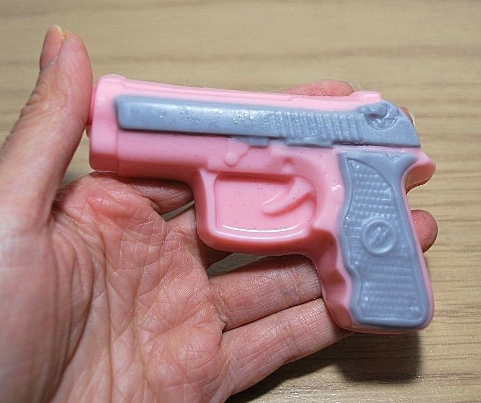Silicone gun mold handgun Soap candle lotion bar mould heavy duty ...