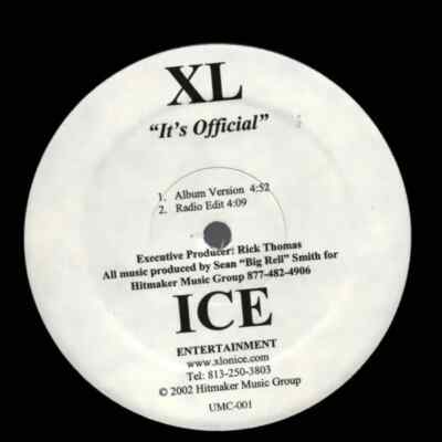 XL "Its Official" Vinyl Single 12inch ICE Entertainment | eBay.de