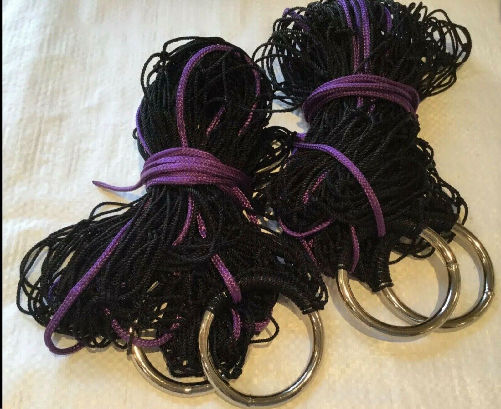 5FT 16z VERY HEAVY DUTY FOX PURSE NETS WITH 64mm HEAVY WELDED RINGS ...