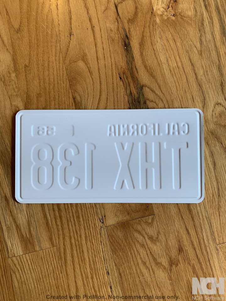 Souvenir License Plate - THX 138, American Graffiti | eBay