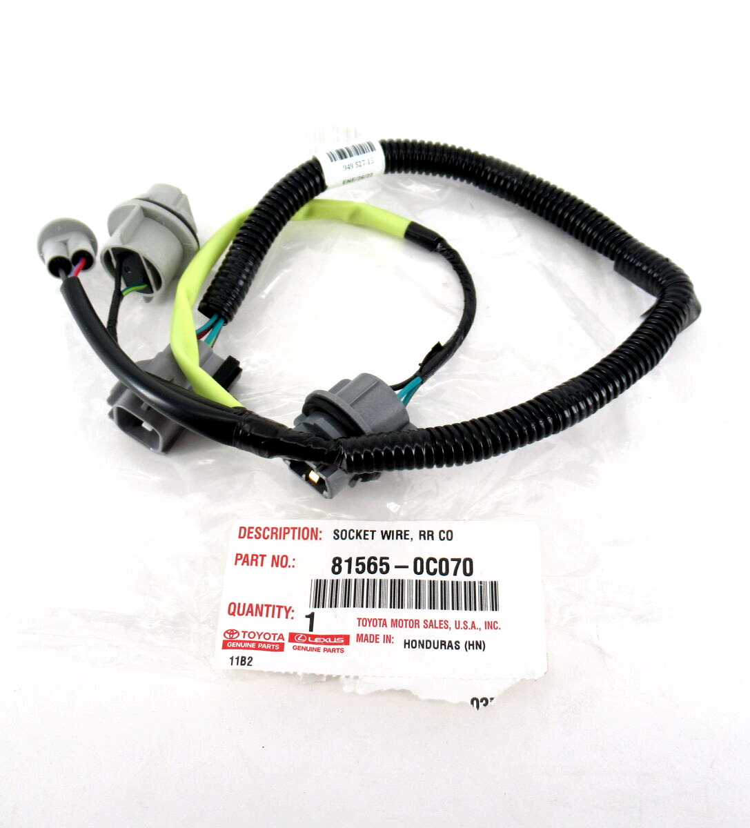 Genuine OEM Toyota 81565-0C070 Driver LH Rear Tail Light Harness 07-13 ...