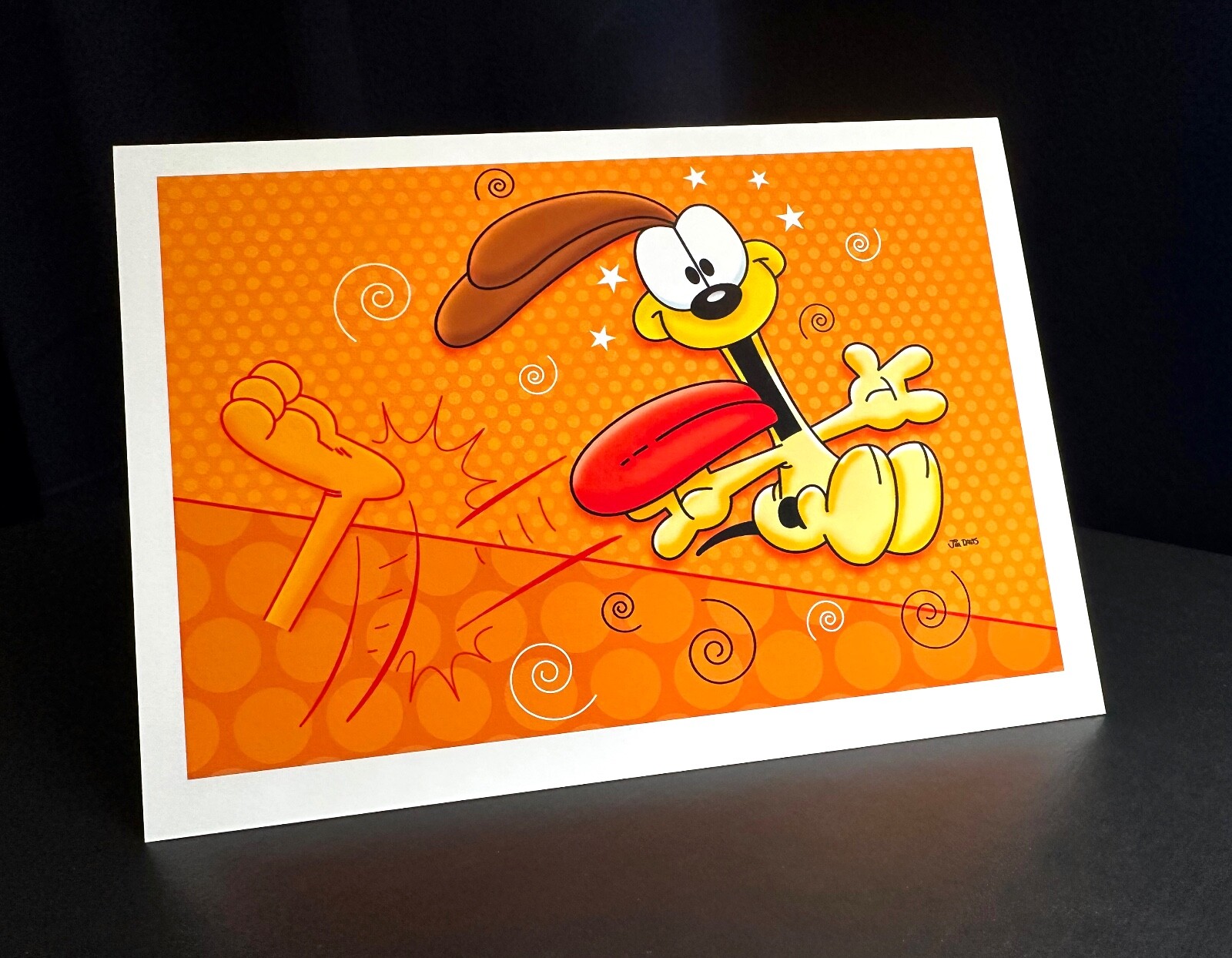 GARFIELD (ODIE) "Get A Kick" Birthday Card (7"x5") | eBay