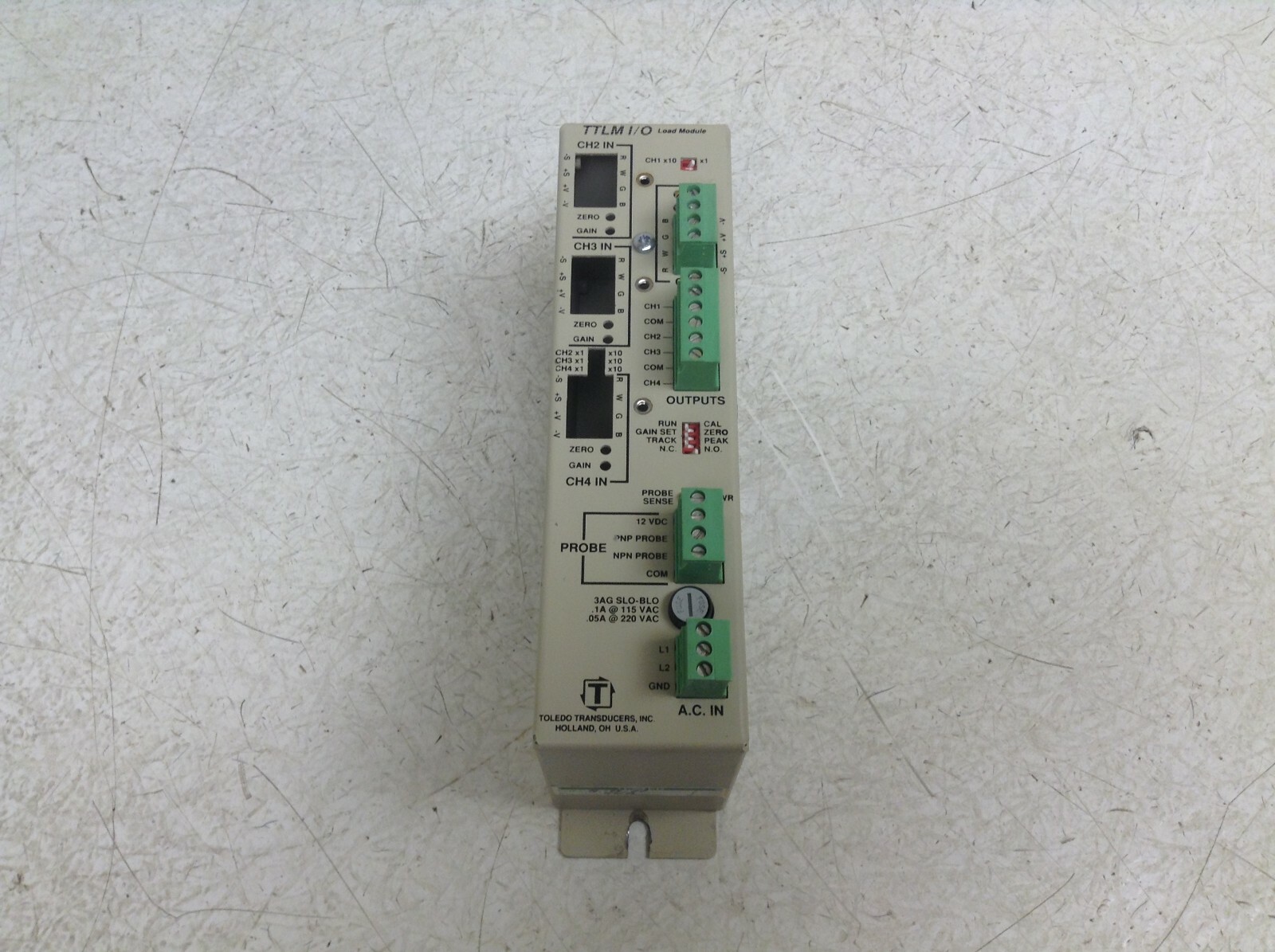 Toledo Transducers TTLM-1-255K I/O Load Module TTLM1255K (OK) | eBay