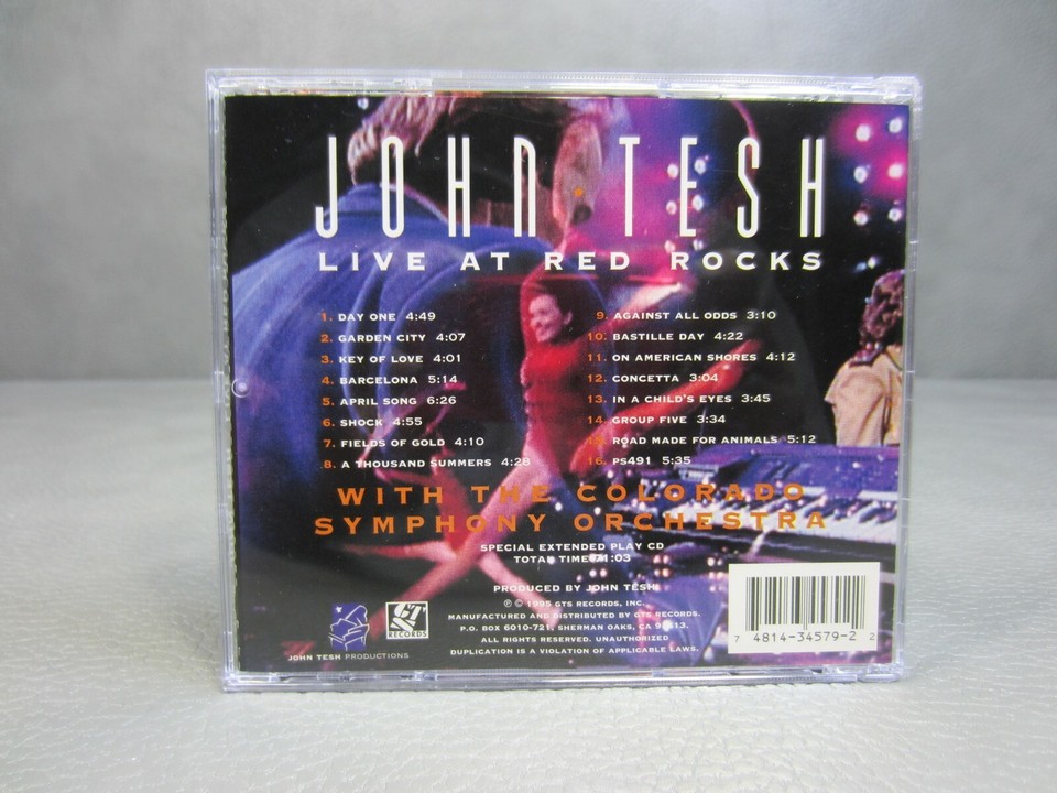 The John Tesh Project "Live at Red Rocks" CD | eBay