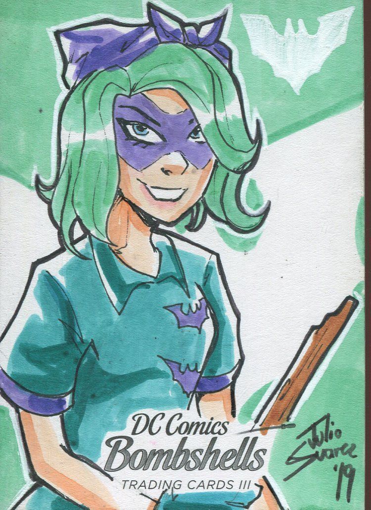 DC Comics Bombshells Series 3 Sketch Card By Julio Suarez | eBay