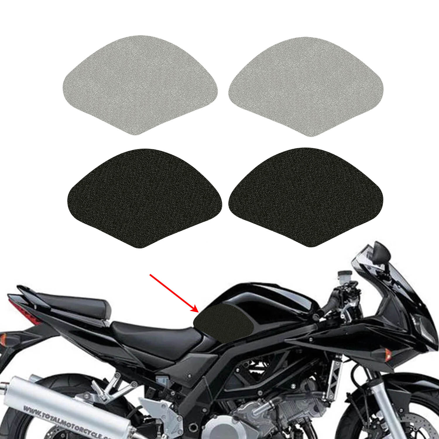 Anti-Slip Tank Traction Pads Fuel Gas Knee Grips For SUZUKI SV650S 2004 ...