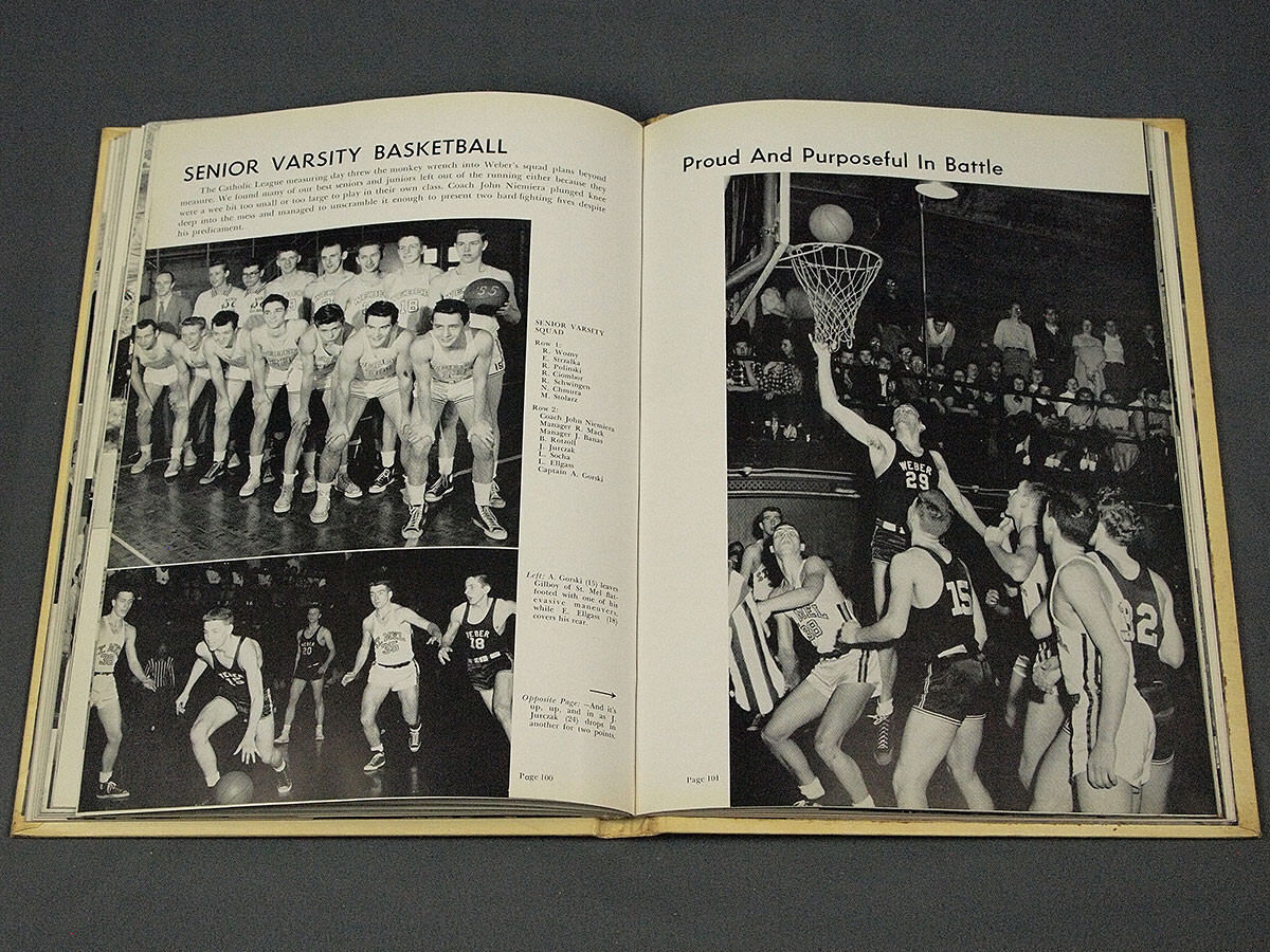 1955 Dolphin Yearbook Weber High School Chicago Illinois IL | eBay