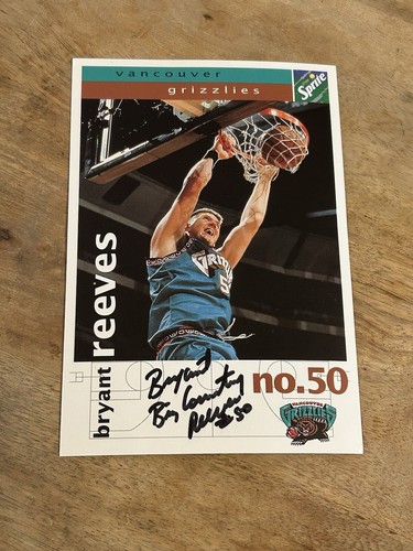 Bryant Reeves Xl Basketball Card, SIGNED! | eBay