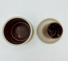 Stoneware Pottery French Butter Keeper Crock Earthy Glaze Signed CLP ...