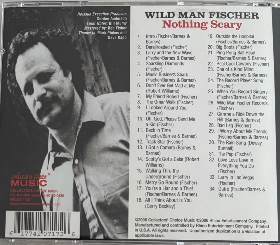 WILD MAN FISCHER - Nothing Scary CD 2006 Collectors Choice AS NEW! | eBay