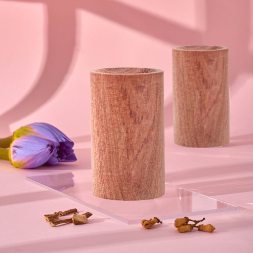 2 Pcs Wood Decoration Handicraft Ornaments Natural Aromatherapy ...