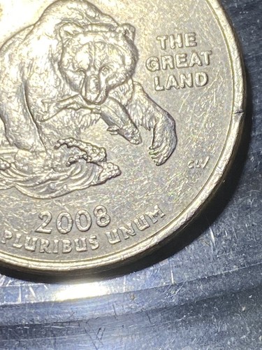2008 P Alaska State Quarter Extra Claw Error | eBay