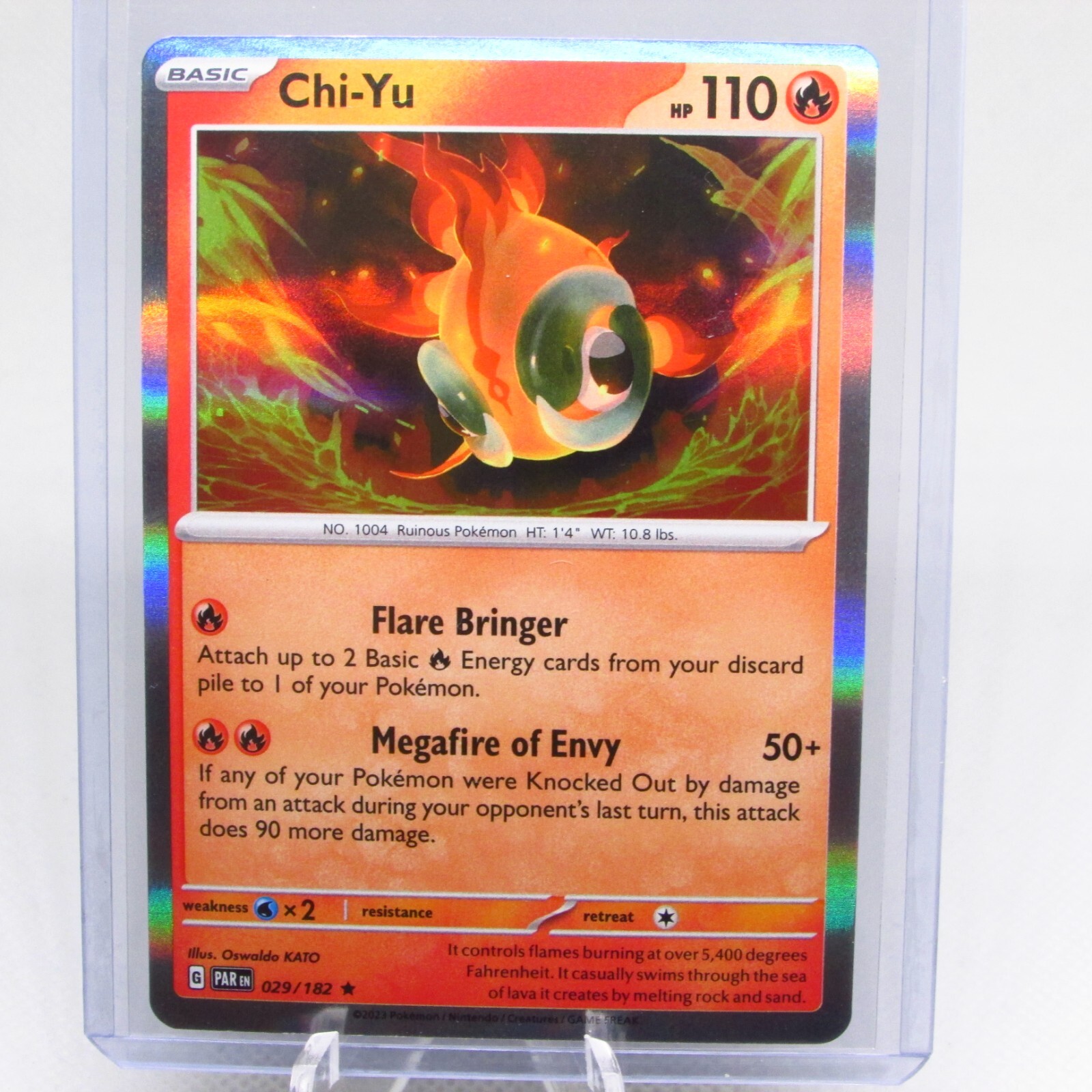 Pokemon TCG Paradox Rift Chi-Yu 29/182 Holo Rare | eBay