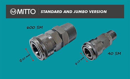 SM600,PF600 3/4"PT Thread Air line Quick Coupler Connector Steel (LARGE ...