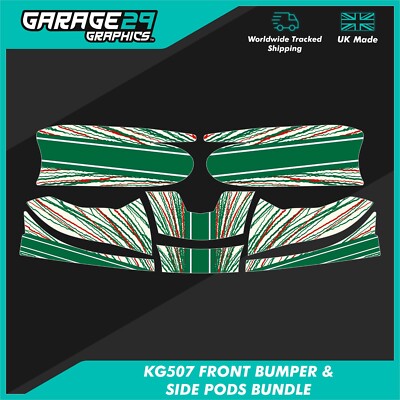 Tony Kart 2022 Style KG507 Front Bumper & Side Pods Sticker Kit Bundle ...