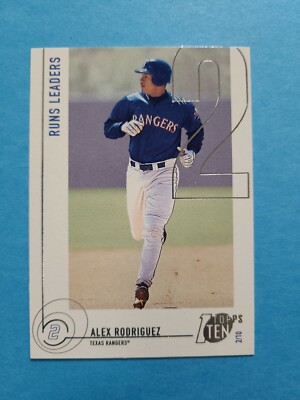 ALEX RODRIGUEZ 2002 TOPPS TEN BASEBALL CARD # 83 F1111 | eBay