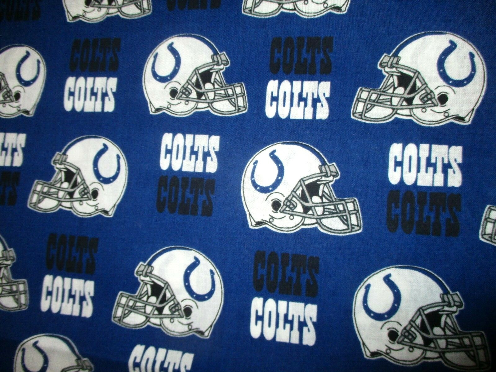 INDIANAPOLIS COLTS FABRIC 2 YARDS 72" x 58" NFL FOOTBALL MASKS | eBay