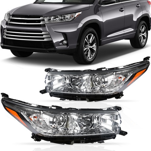 Fits 2017-2019 Toyota Highlander w/ LED DRL Projector Headlights ...