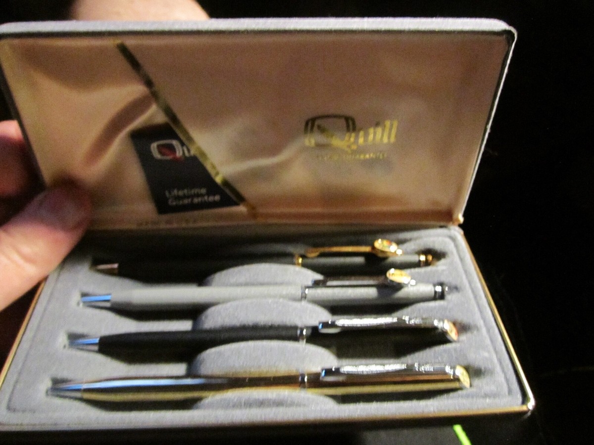 Quill Brand Pens VINTAGE QUILL BALLPOINT Pen + Mechanical Pencil Boxed