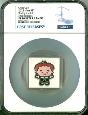 2022 Niue S$2 Chibi Coin Buddy The Elf First Release NGC PF70 UC Box ...