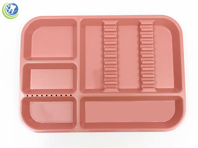 DENTAL INSTRUMENT SET UP TRAY INCLUDES BUR HOLDER SECTION MAUVE COLOR ...