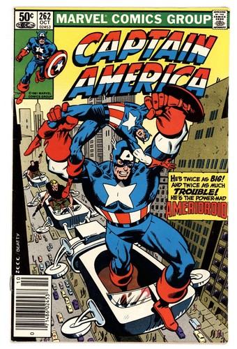 Captain America (1st Series) #262 VF 8.0 1981 Newsstand Edition Mike ...